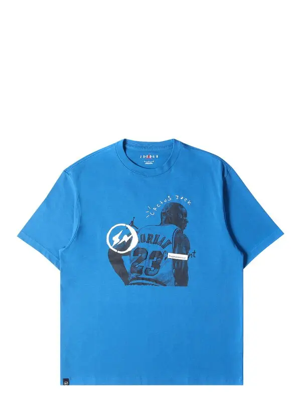 JORDAN X Travis Scott X Fragment Design T-shirt - Blue