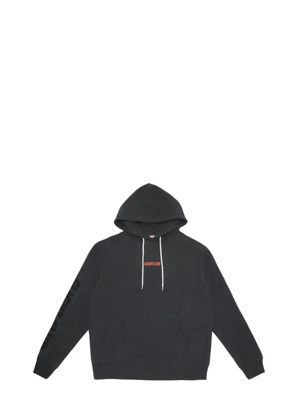 FLIGHT CLUB Oversized Logo Hoodie - Grey