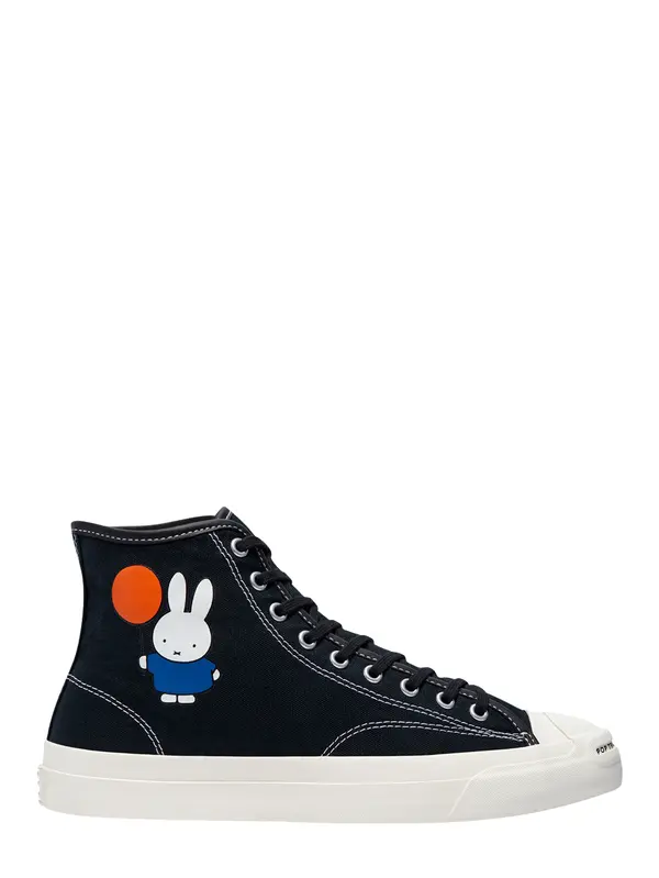 CONVERSE Pop Trading Company X Jack Purcell Pro High 'miffy' Sneakers - Black