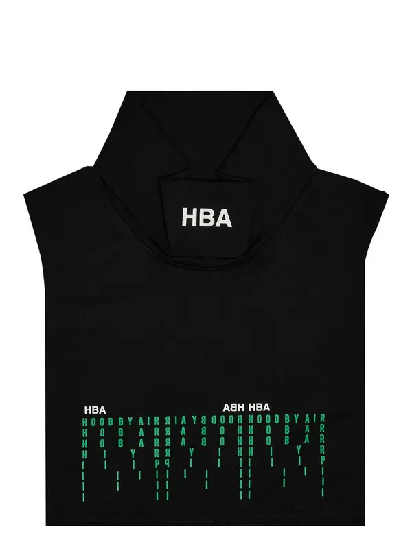 HOOD BY AIR Cropped Mock - Black