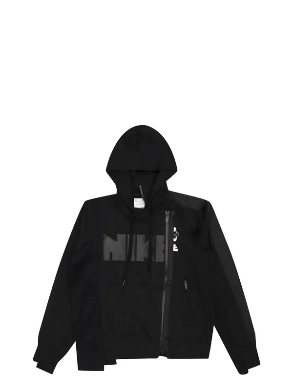 Nike X Sacai Double-zip Hoodie - Black