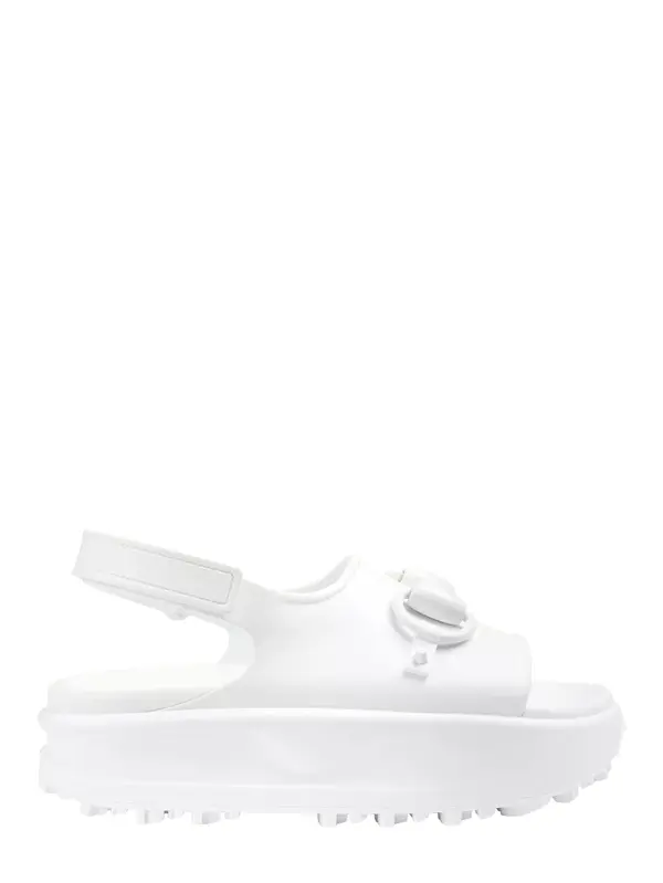 Gucci Horsebit Flatform Sandal - White