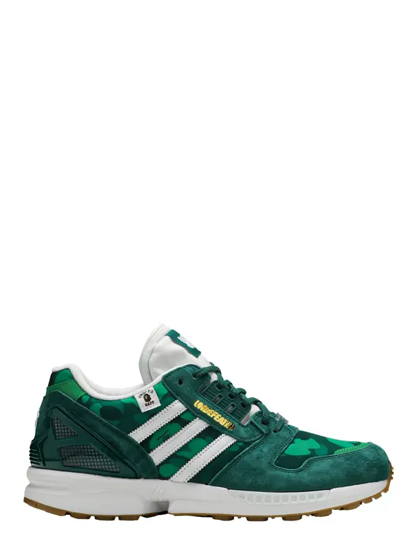 Adidas Bape X Undefeated Zx 8000 A-zx Series Camo Sneaker - Green
