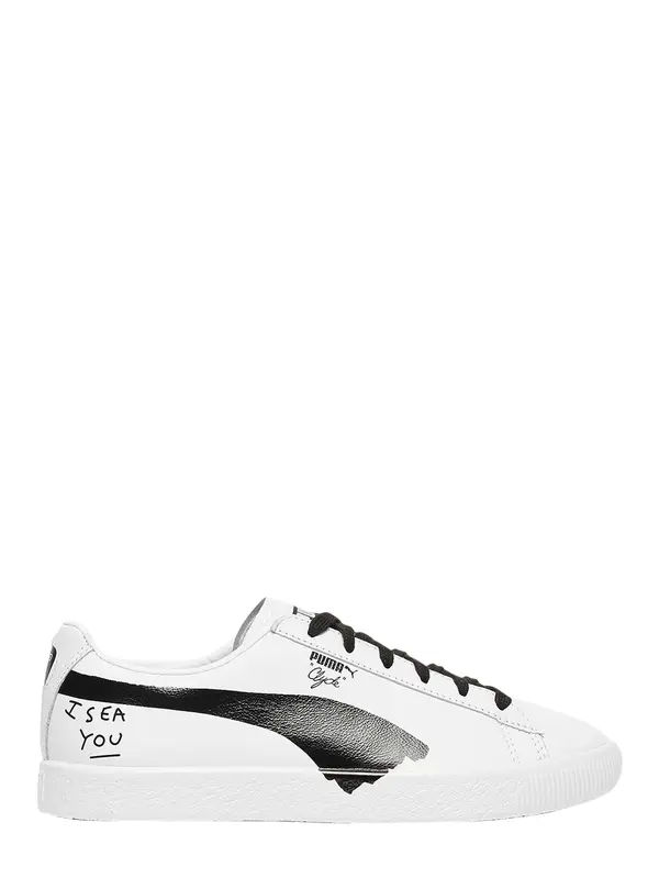 PUMA Shantell Martin X Clyde Hand Drawn Scribble Sneakers - White