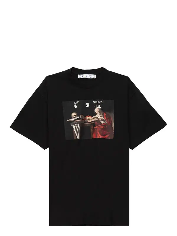 Off-White Caravaggio Short-sleeve Over Tee /red - Black
