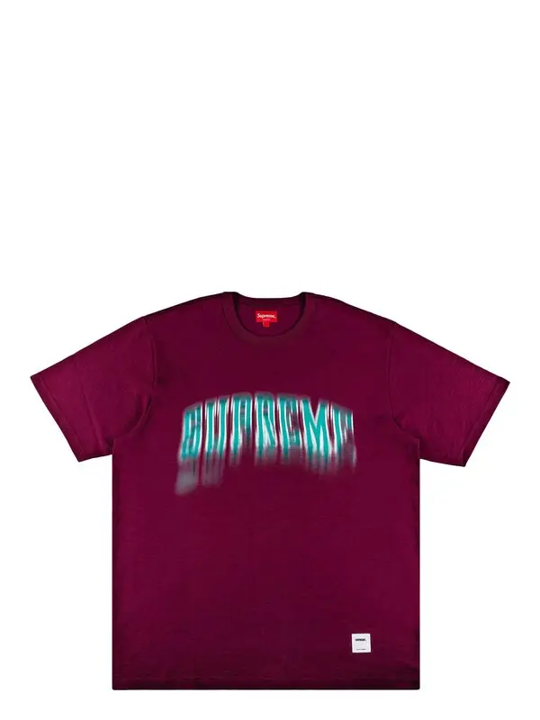 Supreme Blurred Arc Short-sleeve Top 'plum - Purple
