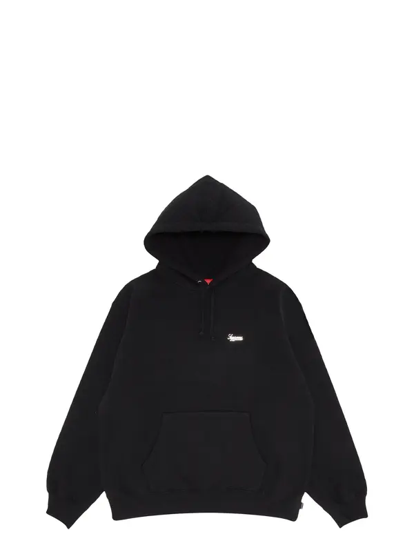 Supreme Micro Quilted Hooded Sweatshirt - Black
