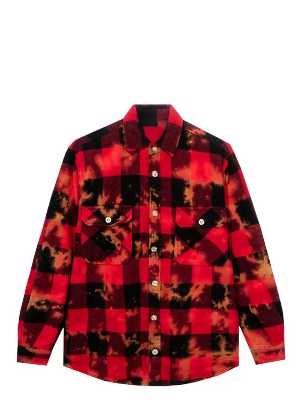 ANTI SOCIAL SOCIAL CLUB Chromey Tie Dye Flannel - Red
