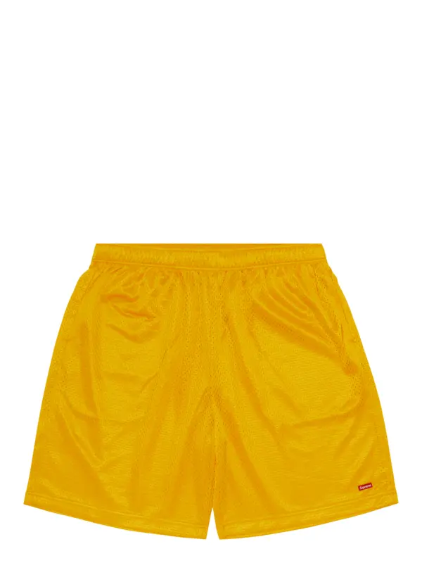 Supreme Small Box Baggy Mesh Short - Gold