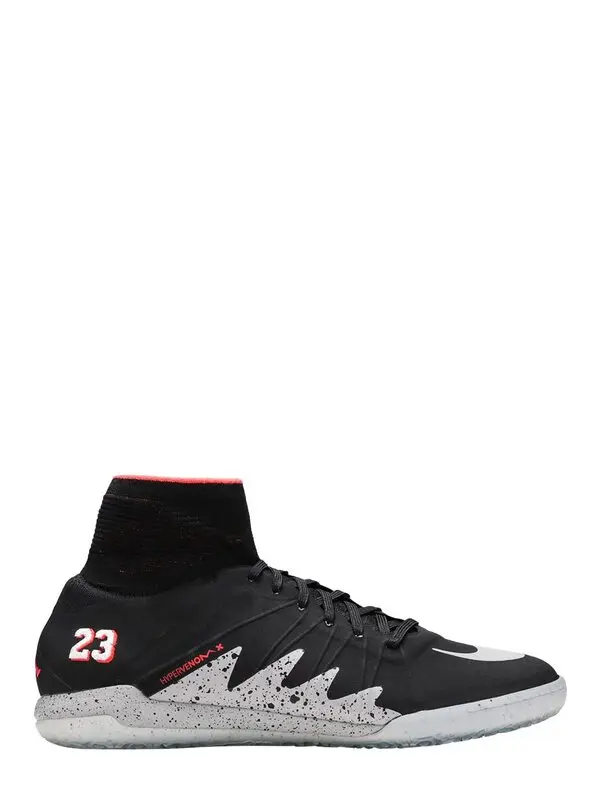 Nike Neymar X Air Jordan X Hypervenomx Proximo Metallic Turf Shoes - Black