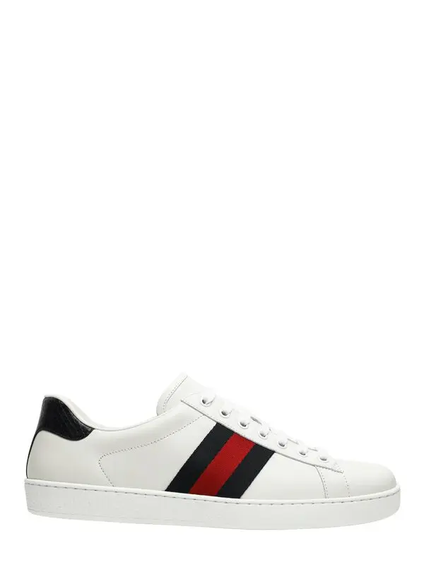 Gucci Ace Leather Sneaker - White