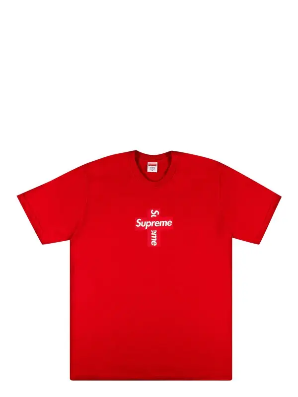 Supreme Cross Box Logo Tee - Red
