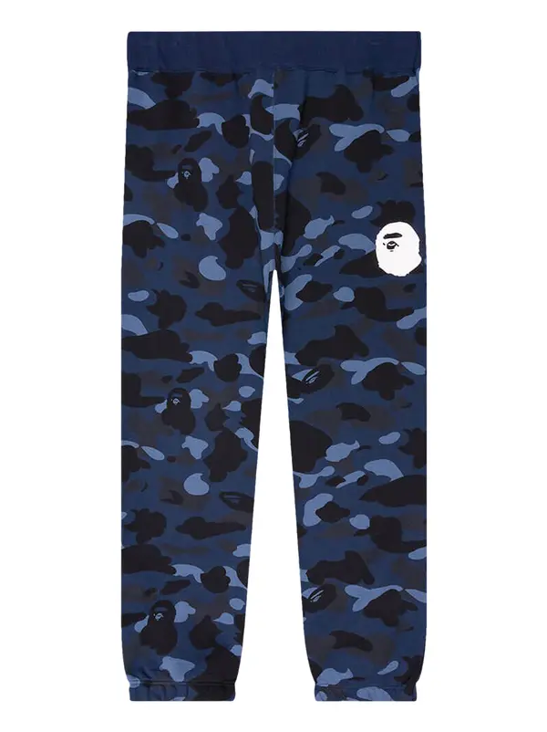 A BATHING APE Color Camo Wide Fit Sweatpants - Blue