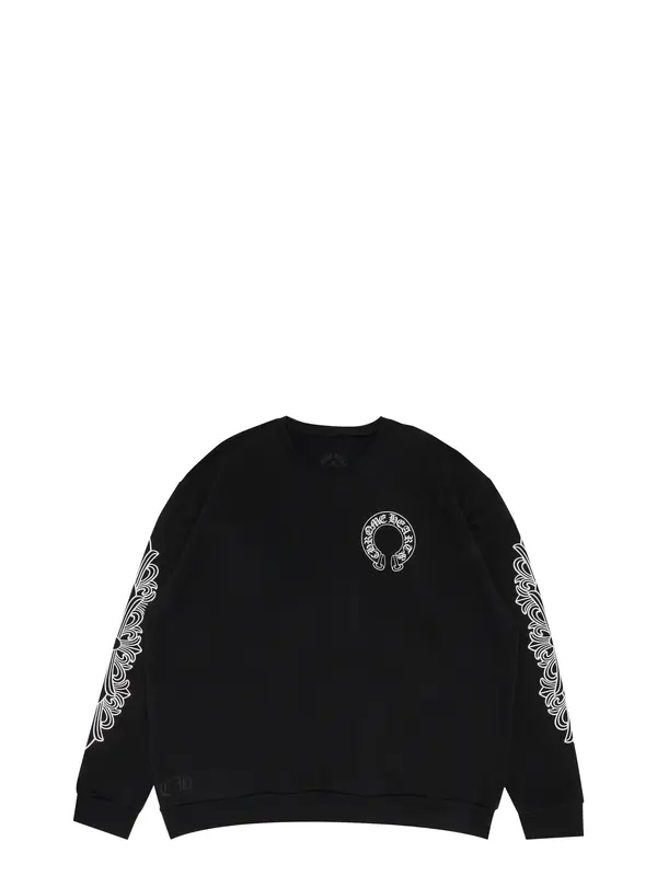Chrome Hearts Horseshoe Logo Crewneck - Black