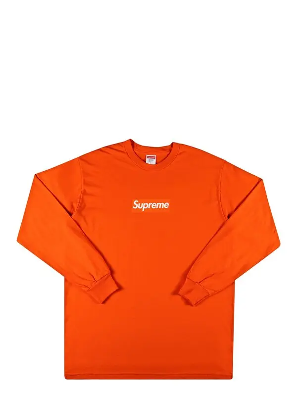 Supreme Box Logo Long-sleeve Tee - Orange