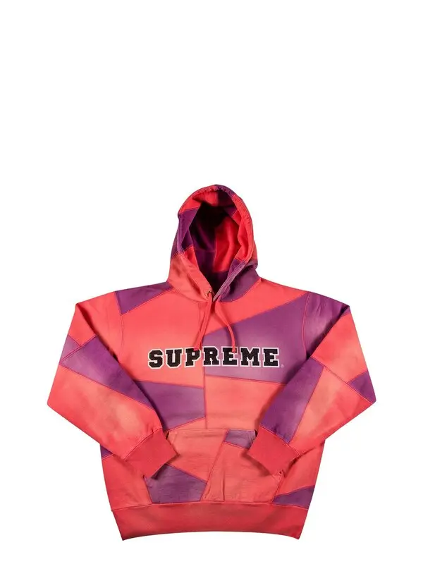 Supreme Patchwork Hooded Sweatshirt - Multicolor