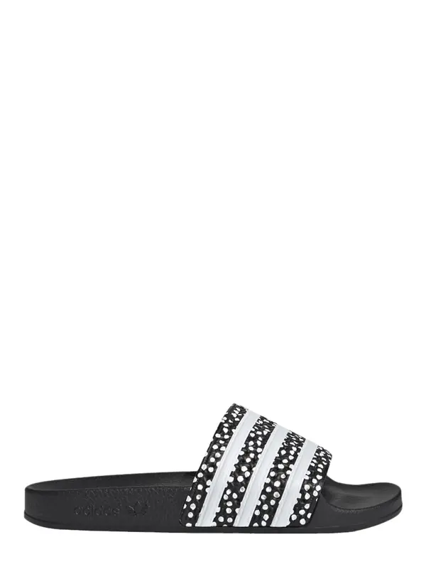 Adidas Adilette Polka-dot Slides - Black