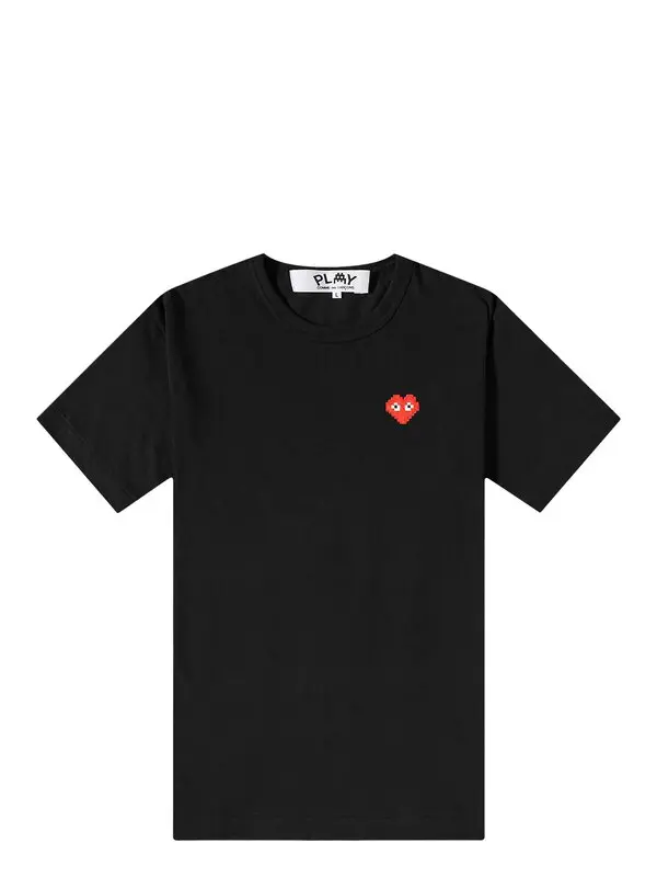 Play Comme Des Garcon X Invader Mini Logo T-shirt - Black