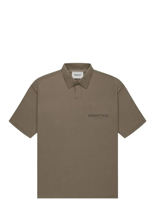 Fear Of God Short-sleeve Polo 'harvest - Brown