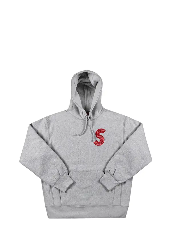 Supreme S Logo Hooded Sweatshirt - Grey