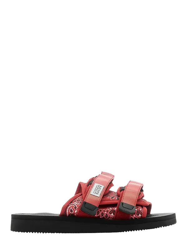 Suicoke Moto-cab-pt02 'paisley' Slides - Red