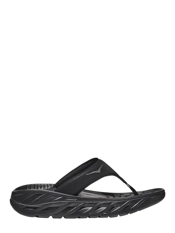 Hoka Ora Recovery Flip Slides - Black
