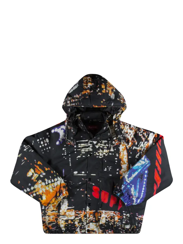 Supreme City Lights Puffy Jacket - Black