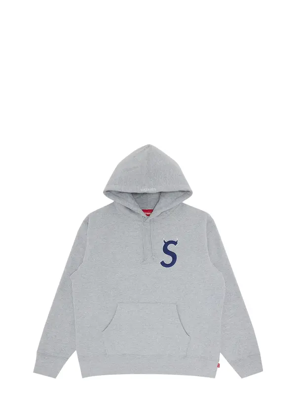 Supreme S Logo Hooded Sweatshirt - Grey