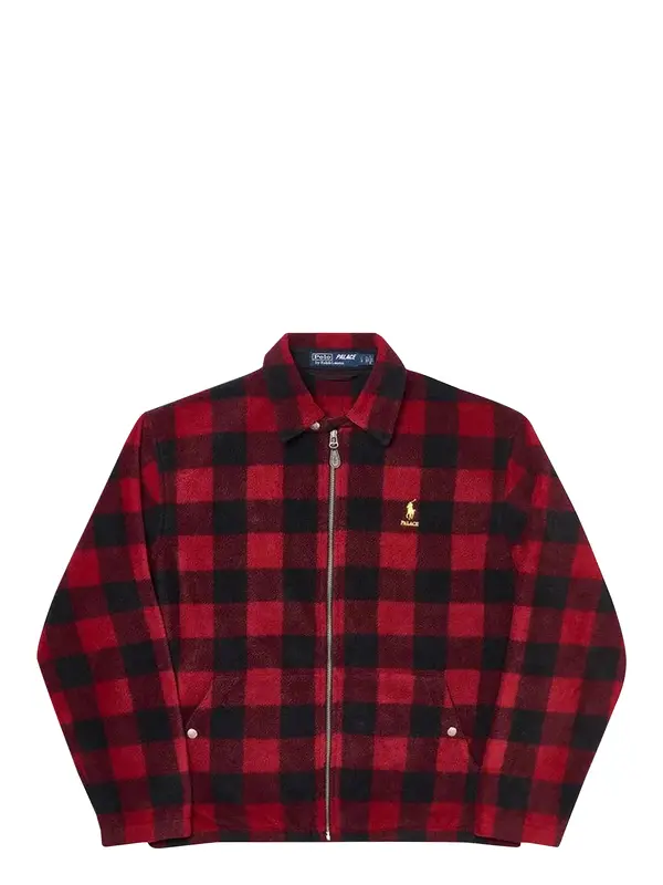 PALACE X Ralph Lauren Polar Fleece Harrington Jacket - Red