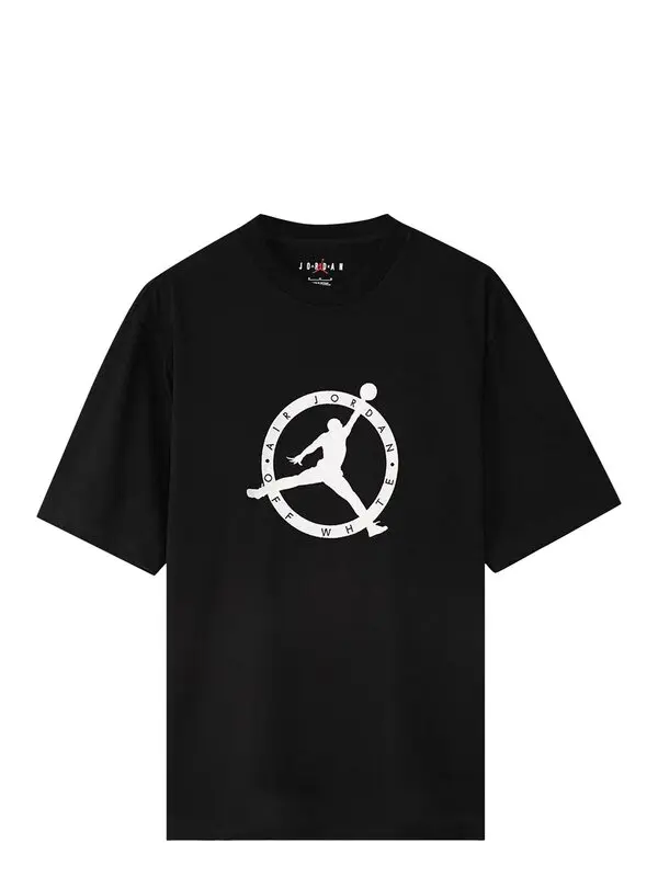 JORDAN X Off-white Mj T-shirt /white/forest Green - Black