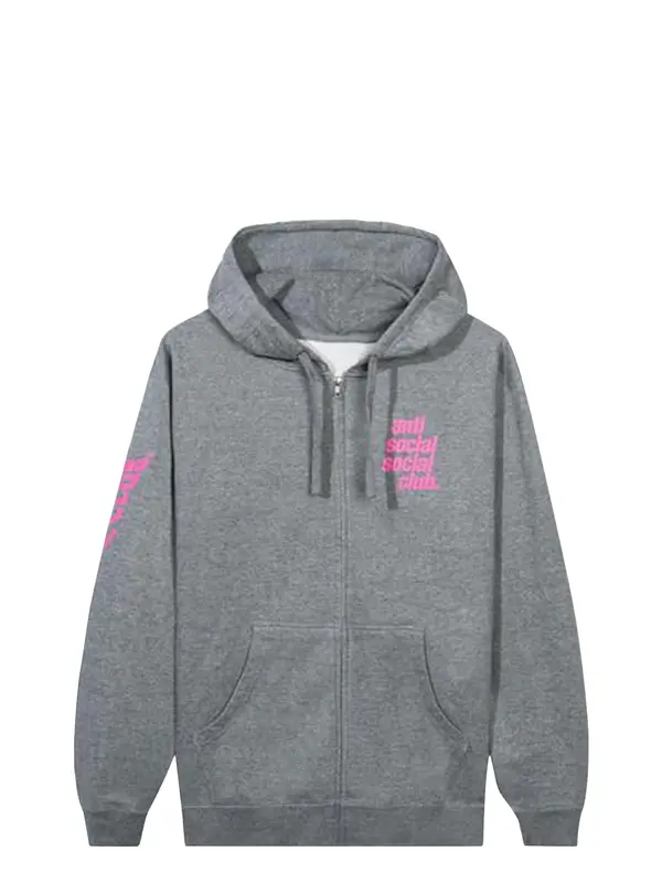 ANTI SOCIAL SOCIAL CLUB Split Zip Hoodie - Grey