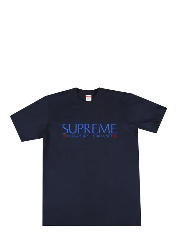 Supreme Nuova York Tee 'navy - Blue