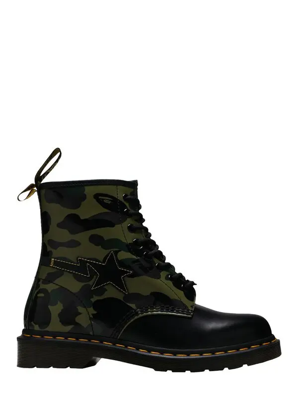 Dr. Martens A Bathing Ape X 1460 Zip 'camo' Boots - Brown
