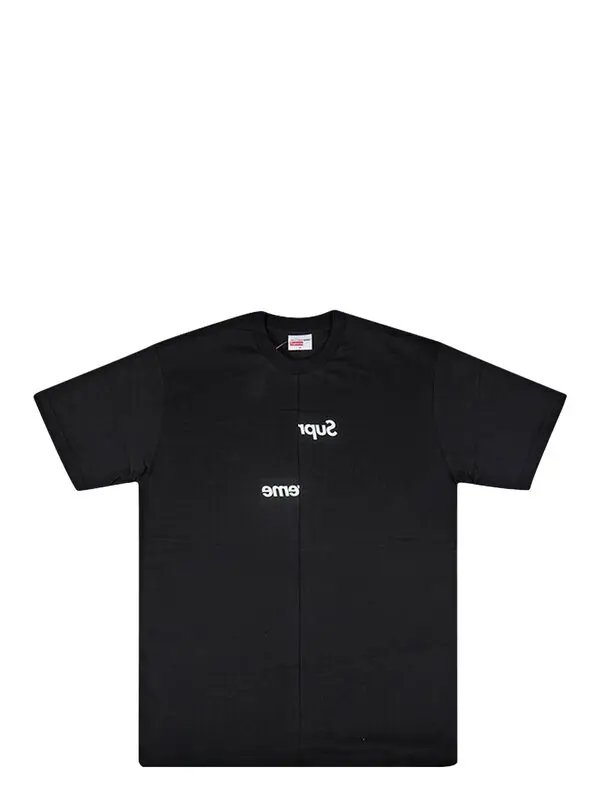 Supreme X Comme Des Garçons Shirt Split Box Logo T-shirt - Black