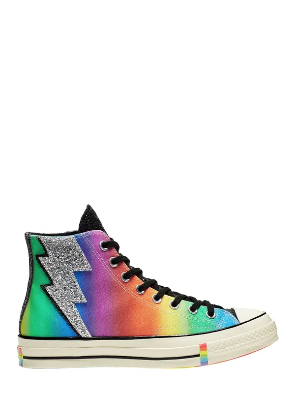 CONVERSE Chuck 70 Hi Pride Shimmering Sneakers - Black