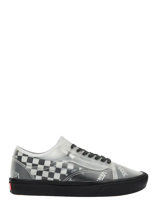 VANS Slip-skool Comfycush Block Checker Sneakers - Black