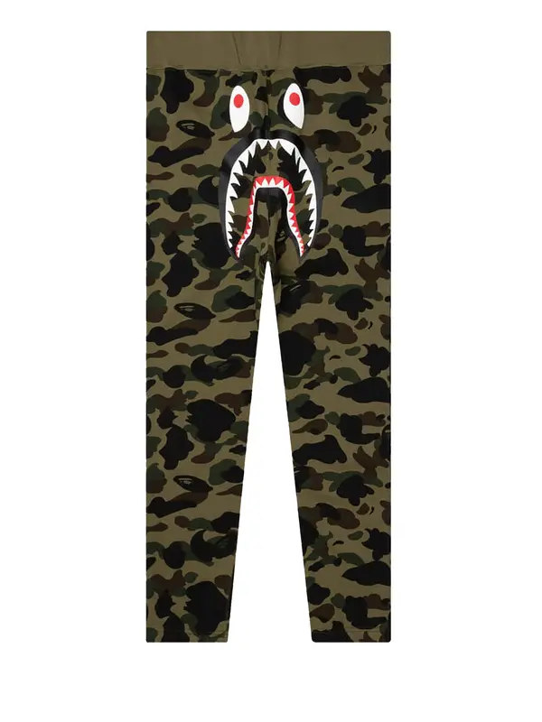 A BATHING APE 1st Camo Wide Fit Sweat Pants - Green