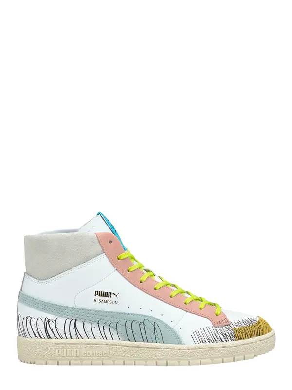 PUMA Michael Lau X Ralph Sampson 70 Mid 'scribble' Sneakers - White