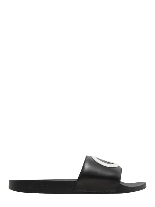 Gucci Interlocking G Slide Sandal - Black