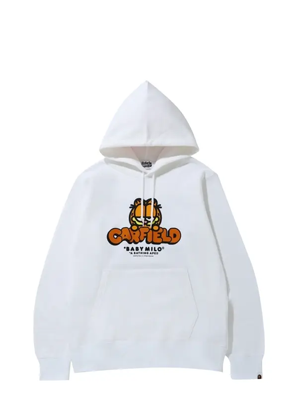 A BATHING APE X Garfield Pullover Hoodie - White