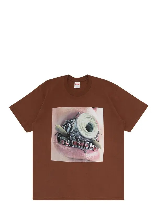 Supreme Braces Tee - Brown