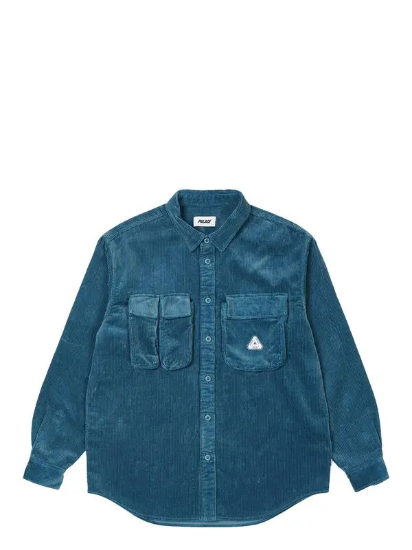 PALACE Cargo Cord Shirt - Blue