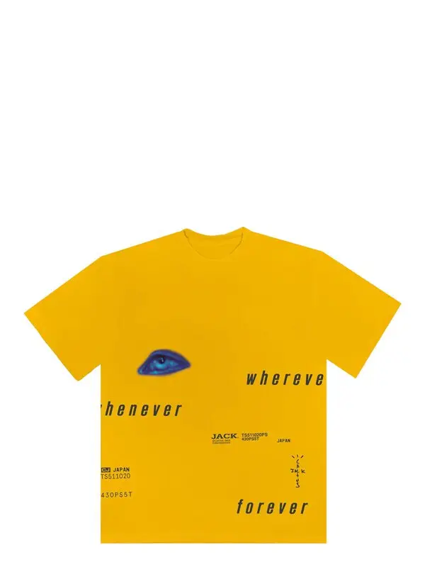 CACTUS JACK BY TRAVIS SCOTT Digital Eye I T-shirt - Yellow