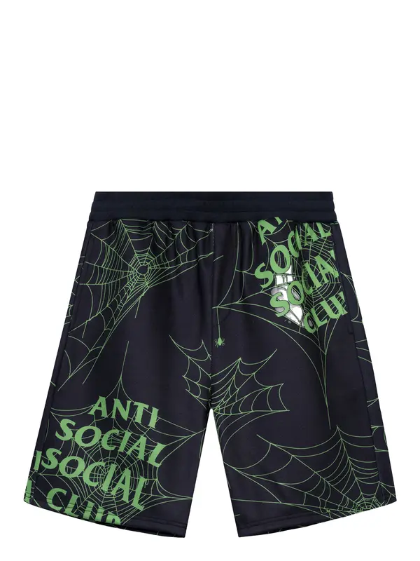 ANTI SOCIAL SOCIAL CLUB Crawling In The Dark Terry Fleece Shorts - Black