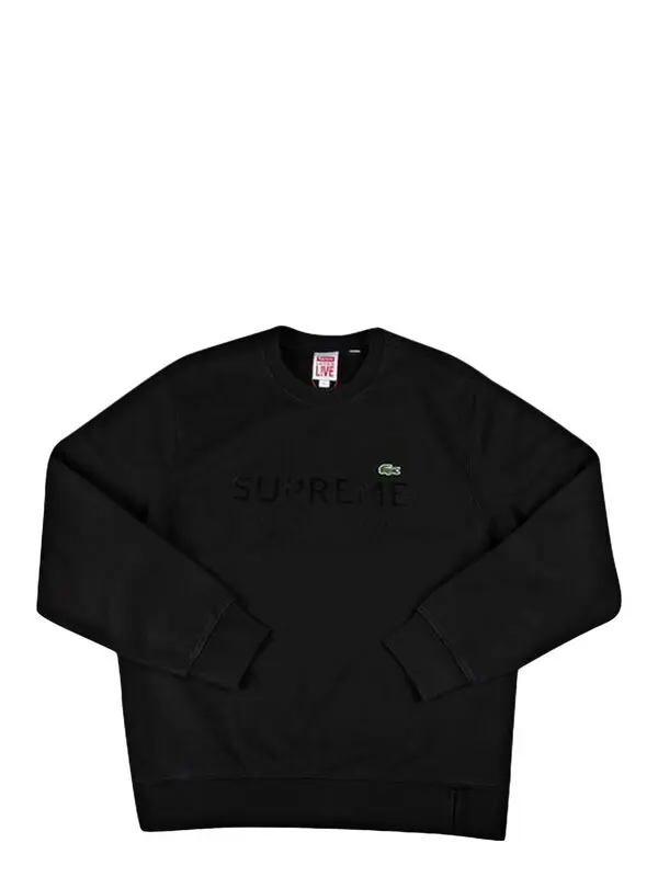 Supreme X Lacoste Crewneck - Black