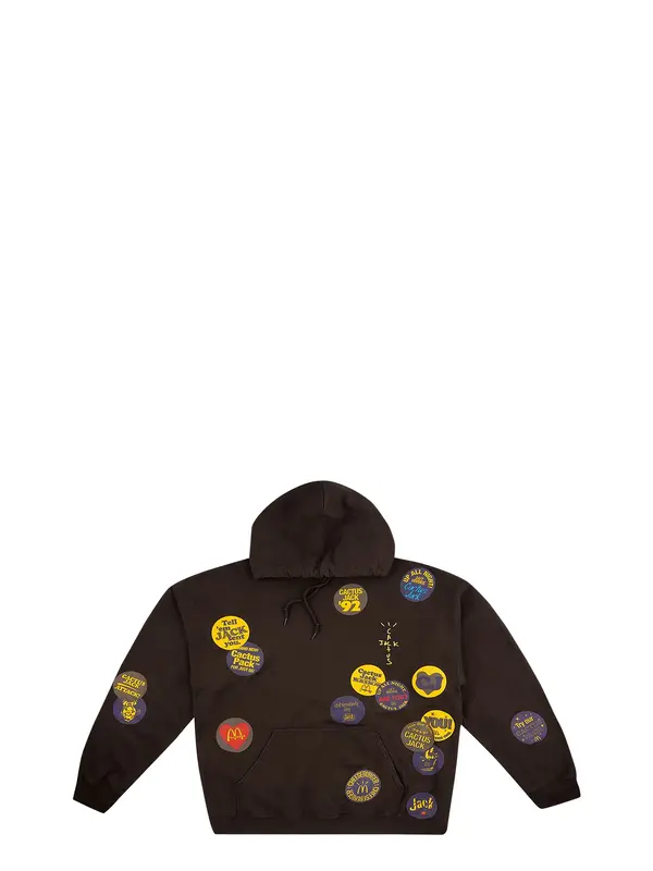 TRAVIS SCOTT X Mcdonald's Sticker Bomb Hoodie - Brown