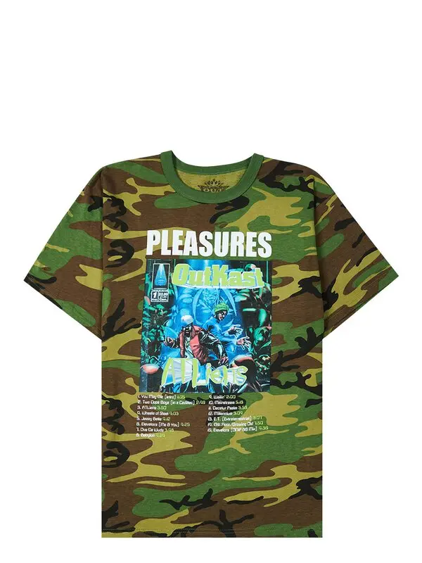 PLEASURES Atliens T-shirt - Green
