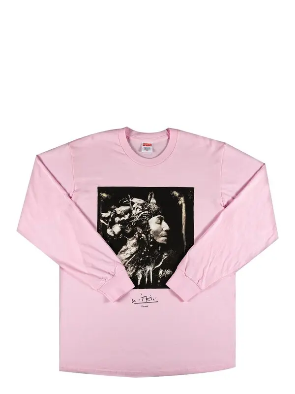 Supreme X Joel-peter Witkin Harvest Long-sleeve Tee 'light - Pink