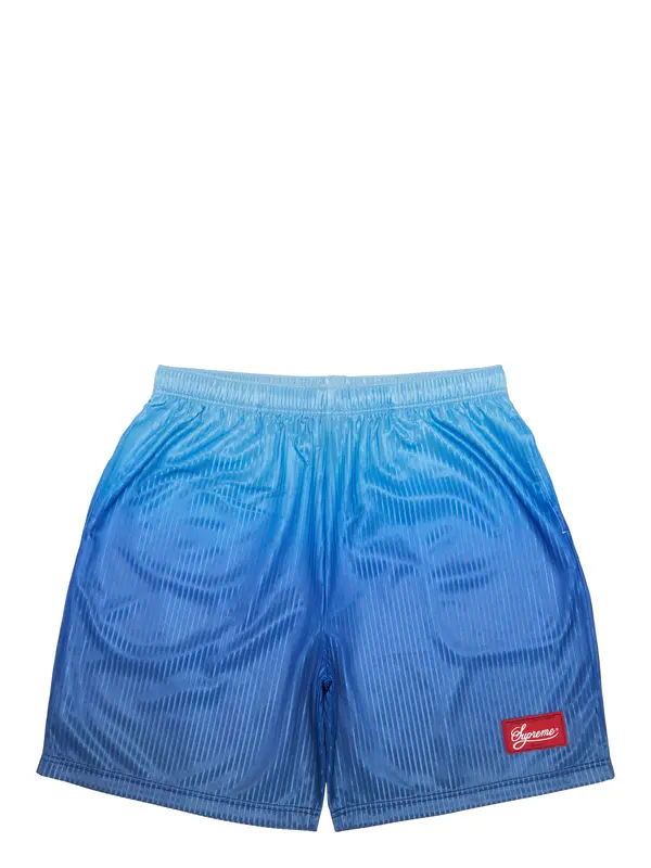 Supreme Gradient Mesh Stripe Baggy Short - Blue