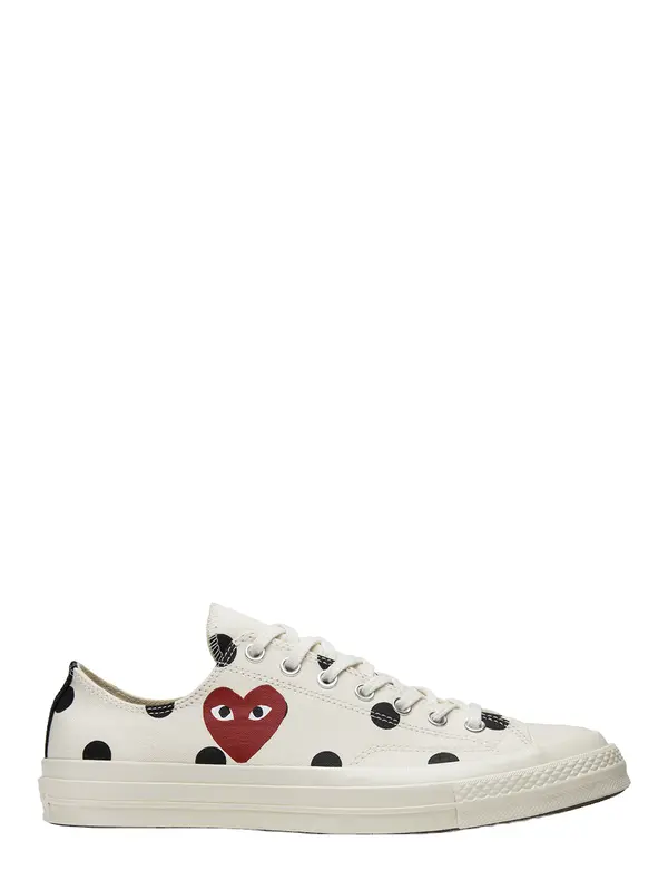 CONVERSE Comme Des Garçons Play X Chuck Taylor All Star 70 Low 'polka Dot' Sneakers - Cream
